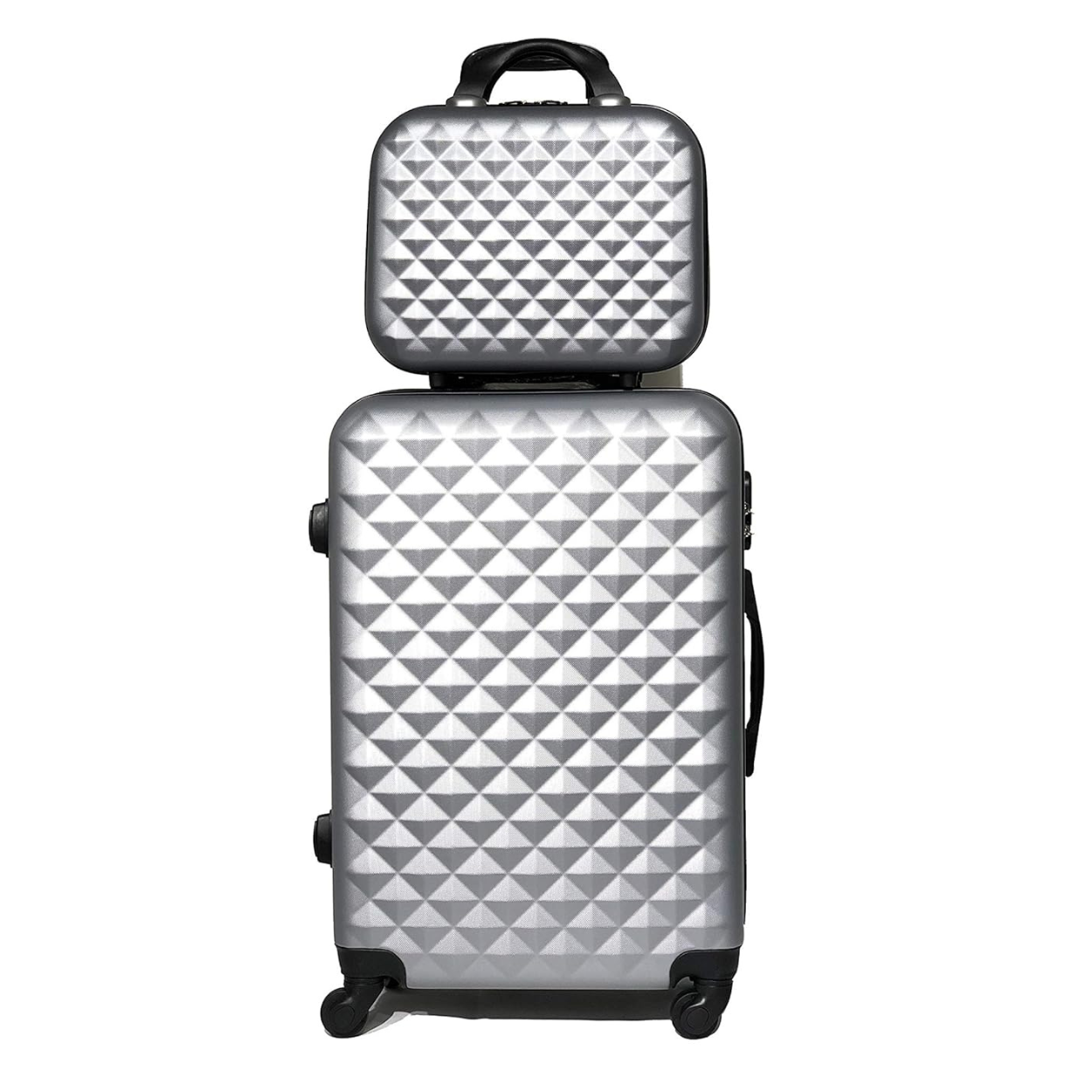 Medium Suitcase with Vanity Urban | Rigide Suitcase | 65x40x25 | Silve